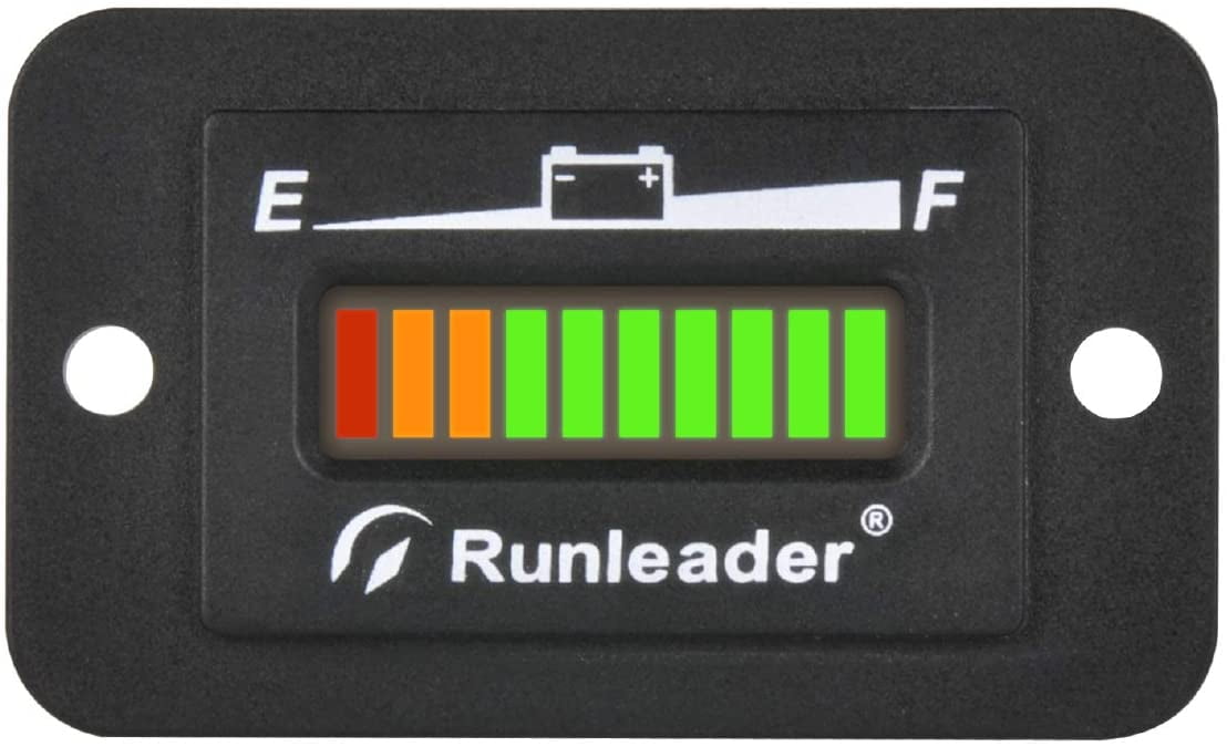 Runleader LED Battery Level Monitor 48V Charge and Discharge Display ...
