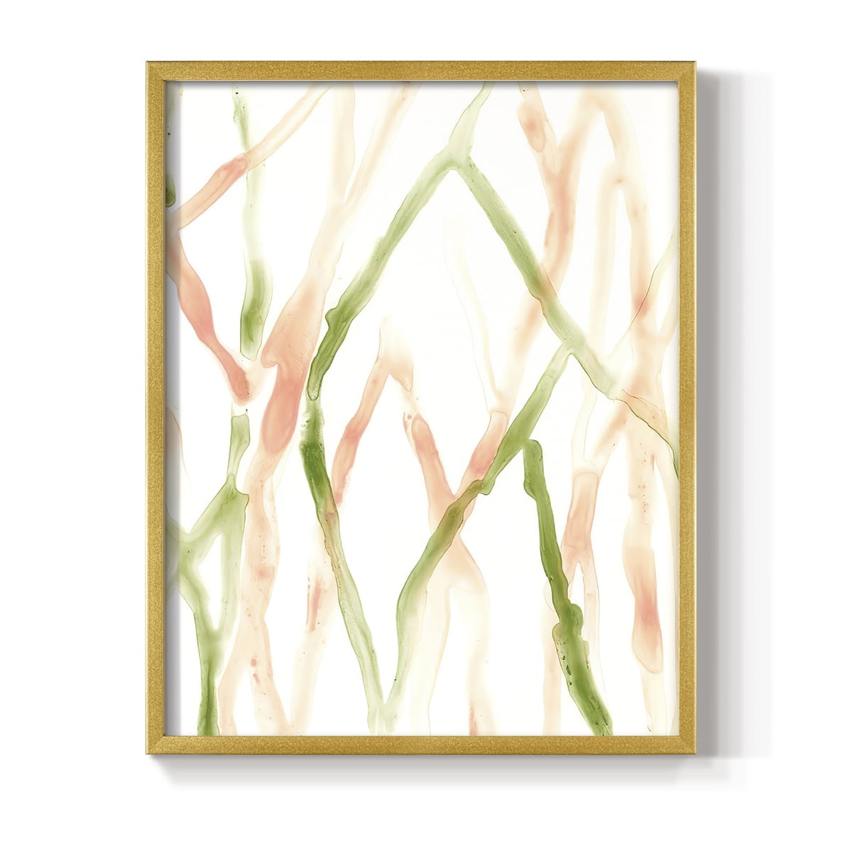 Runnel XIV Framed Print in Gold Solid Wood Framed Print No Nail Hanging ...