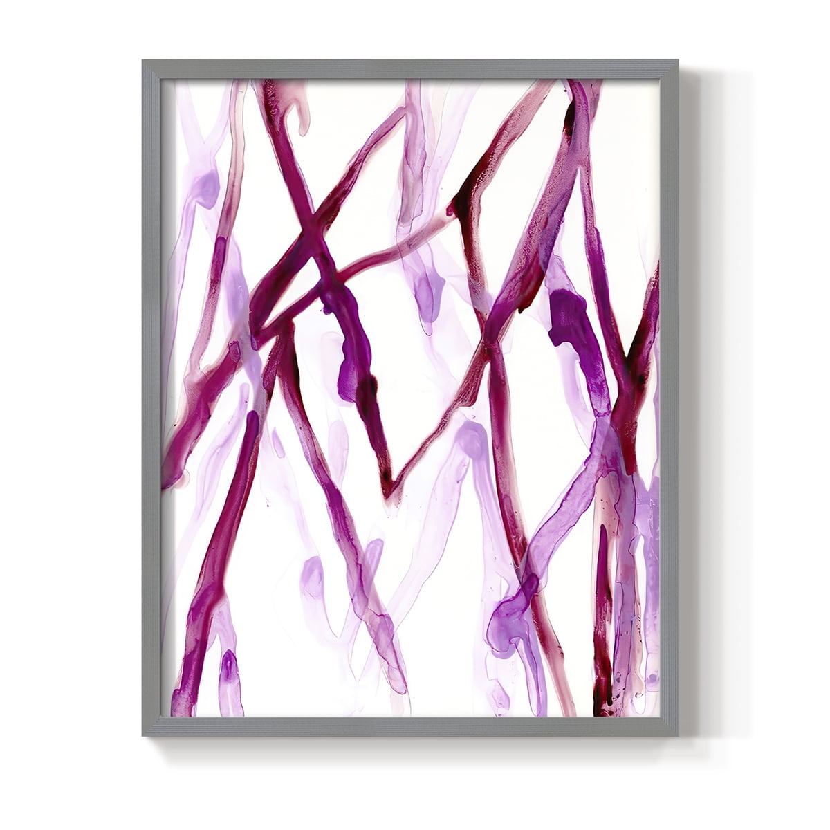 Runnel XV in Gray Solid Wood 22 x 28 Framed Print - Walmart.com