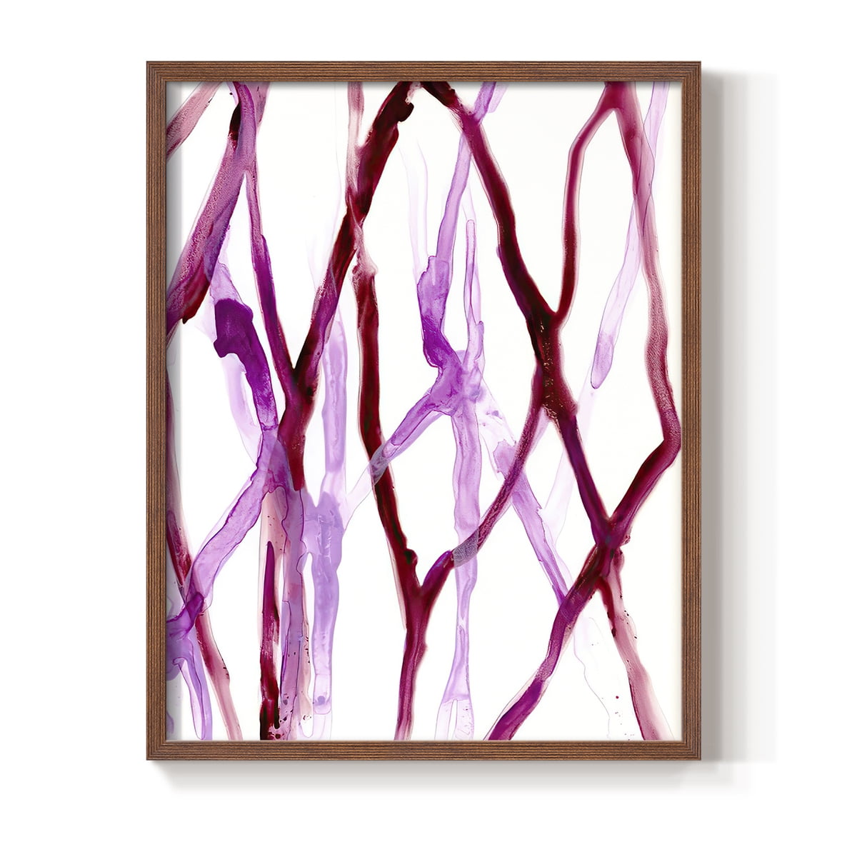 Runnel XVI Framed Print in Brown Solid Wood Framed Print No Nail ...