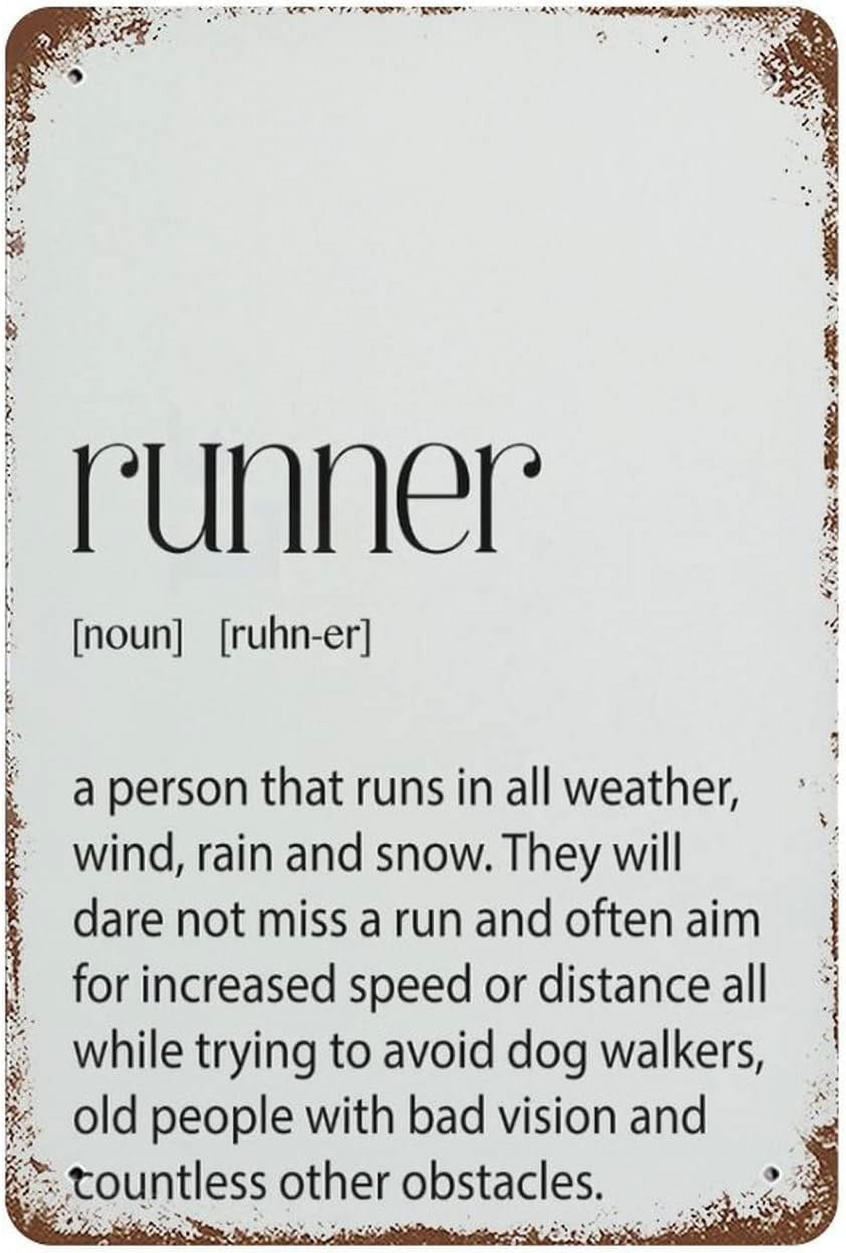 Runner Definition Running Gifts for Women Funny Novelty Metal Sign ...