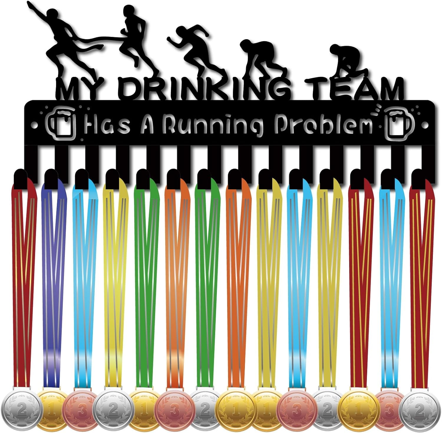 Runner Medal Hanger Display Running Medal Holder Sports Rack Wall Mount ...