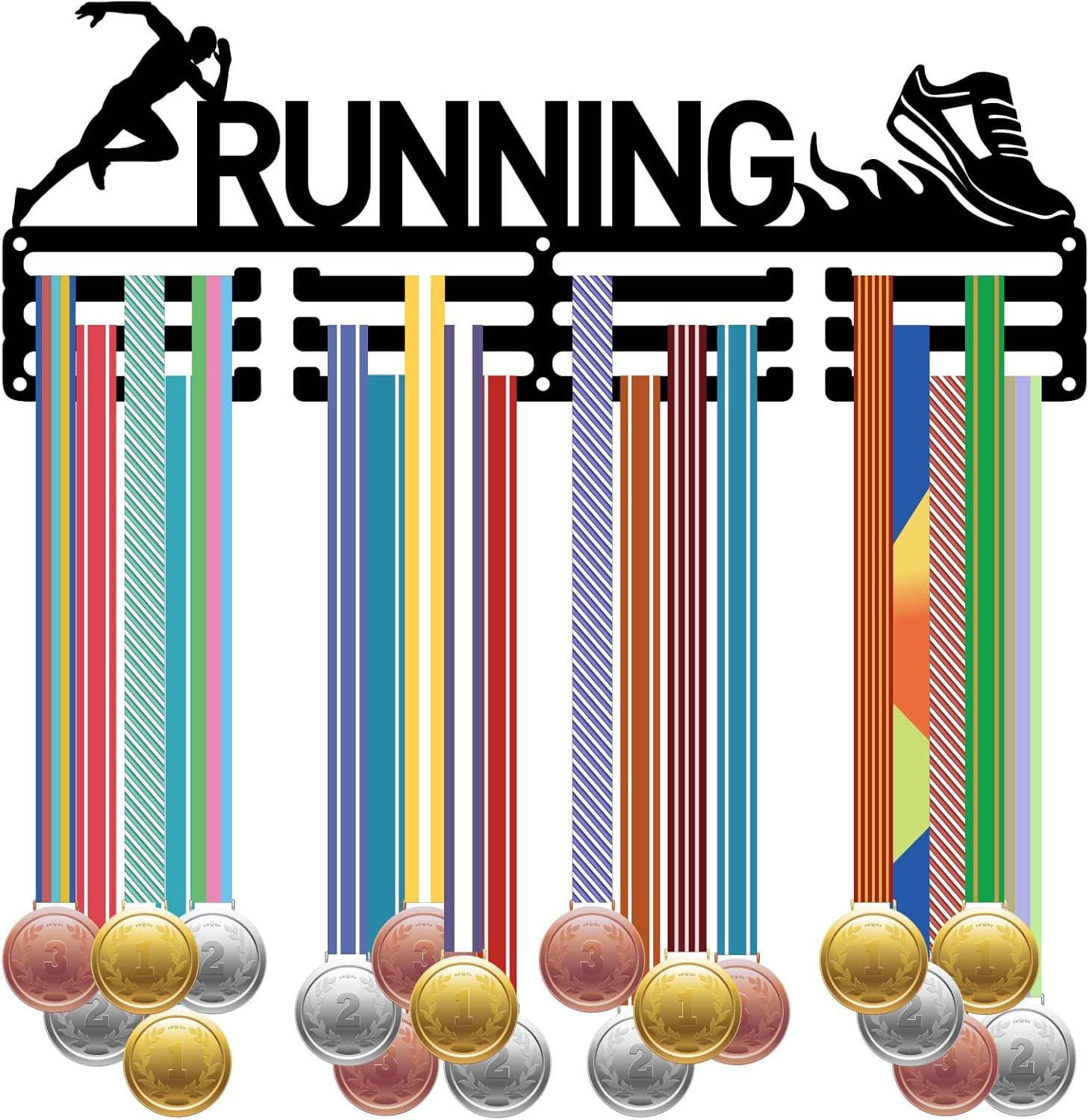 Runner Medal Hangers Running Medal Holder Hooks Racks Wall Mounted ...