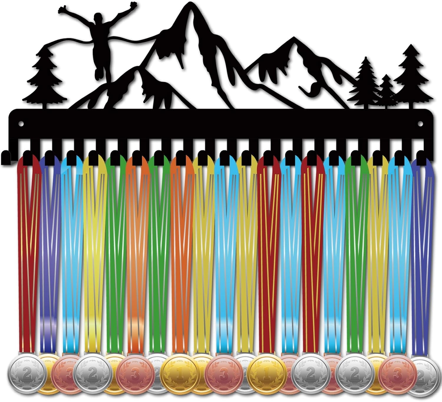 Runner Medal Holder Medal Hanger Display Rack Sports Medal Hanging Iron ...