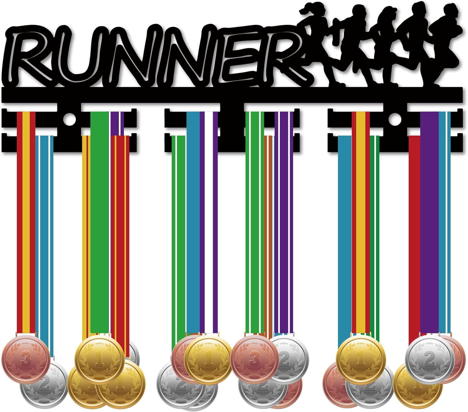 Runner Medal Holder Medal Hangers Display Running Acrylic Medal Rack ...