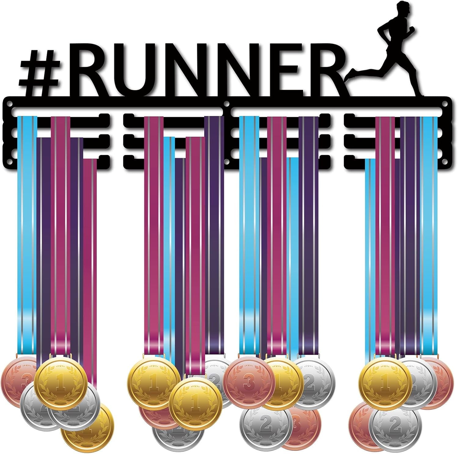 Runner Medal Holder Sport Running Athlete Medals Hanger Display Stand ...
