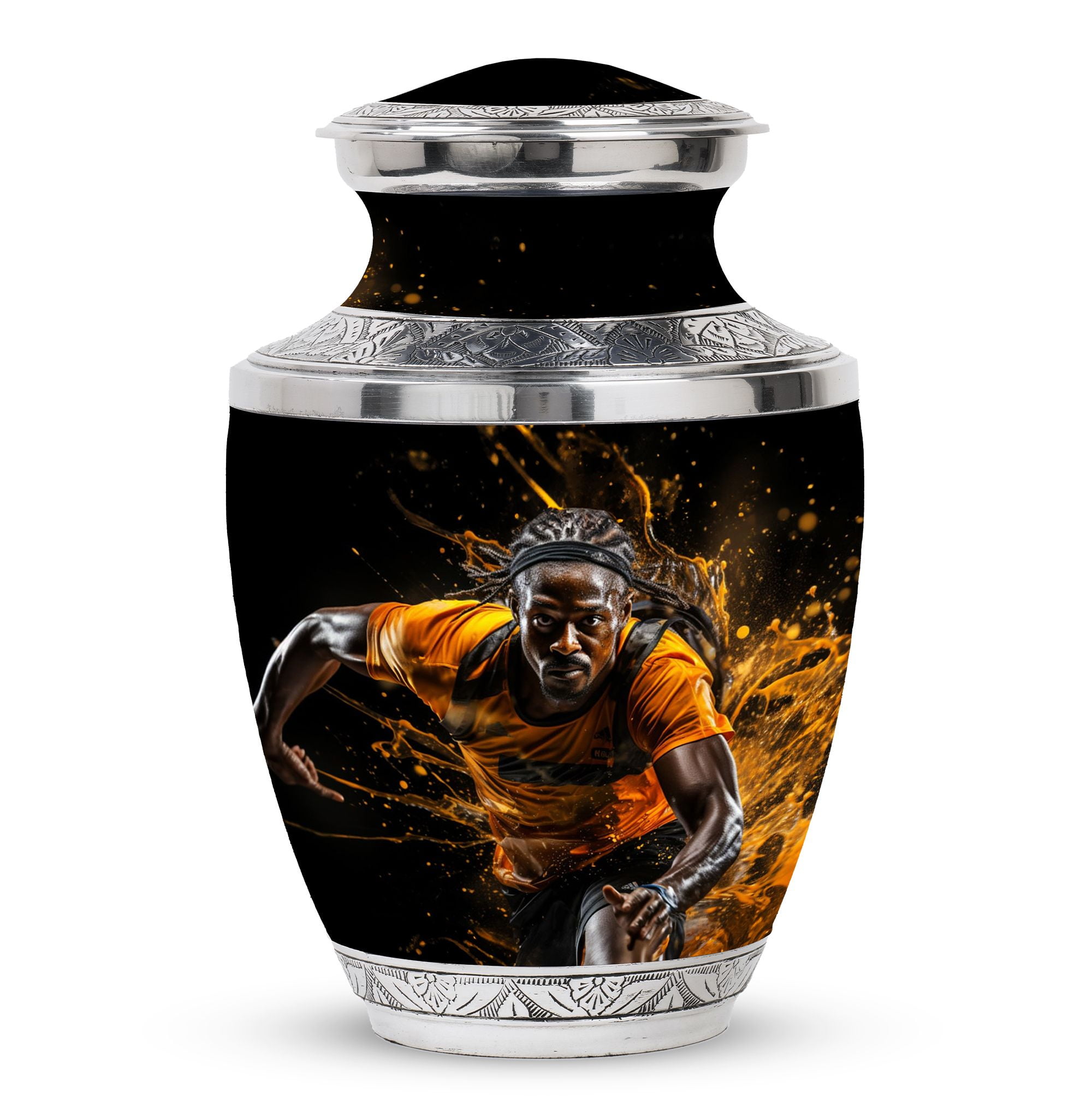 Runner in Motion Artwork Heaven's Hug Unique Urn for Ashes - Eternity's ...