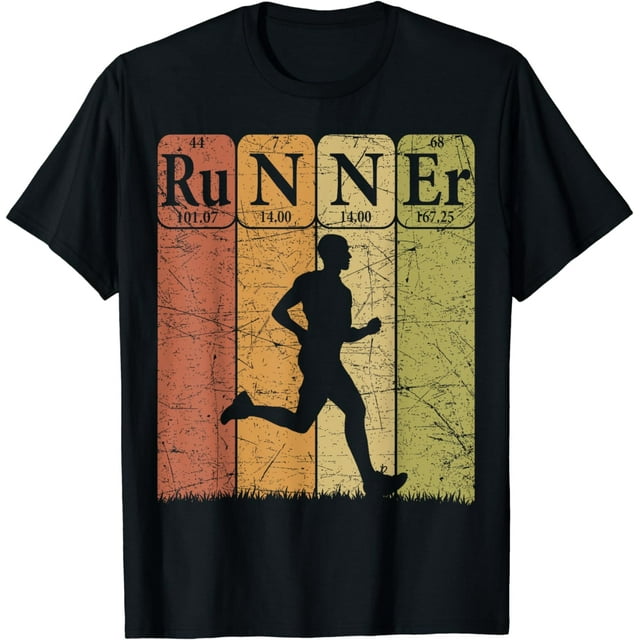 Runner Periodic Table Elements Running Retro Jogger T-Shirt - Walmart.com