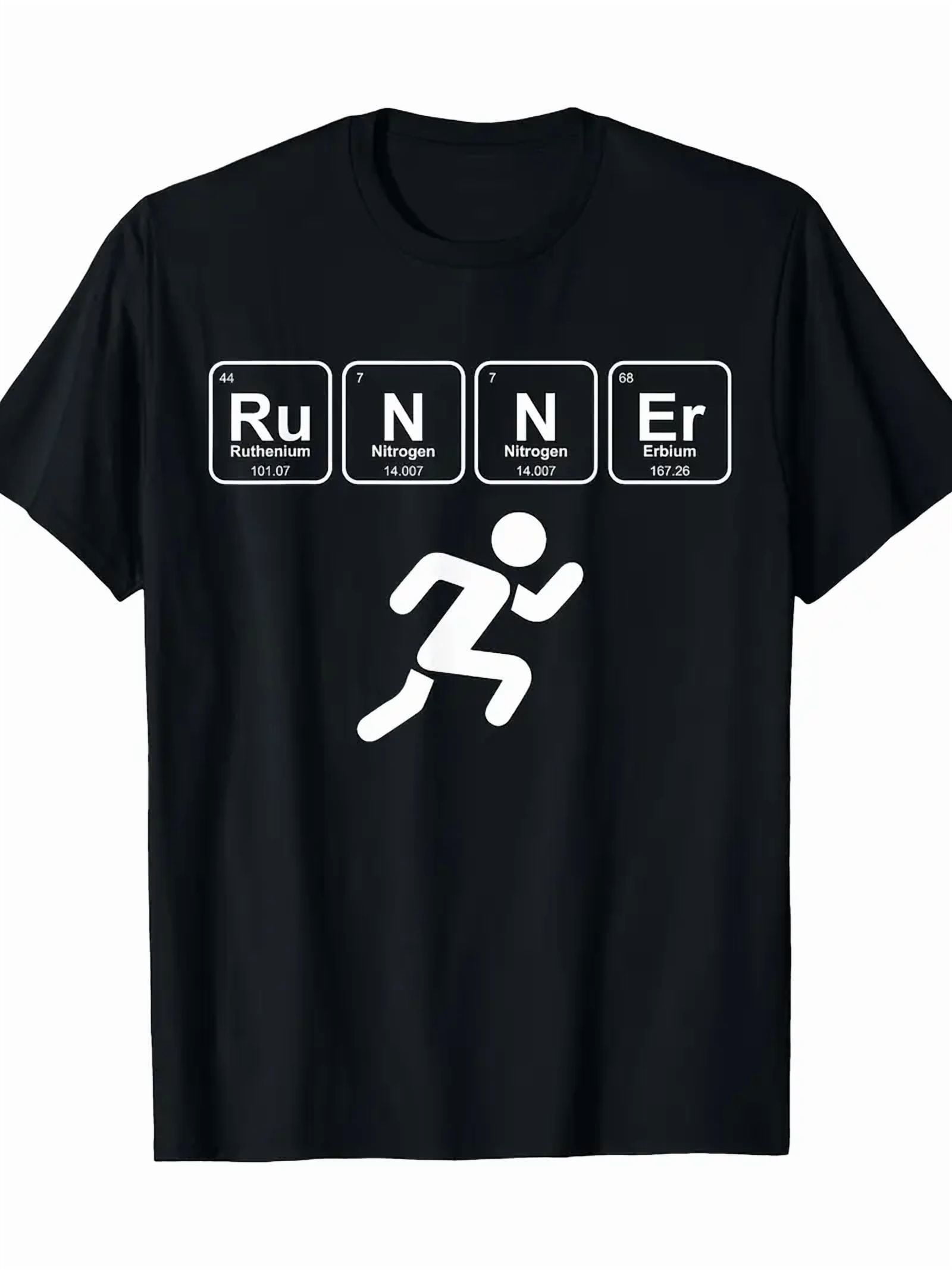 Runner Periodic Table Funny Running Marathon Lovers Outfit T-Shirt ...