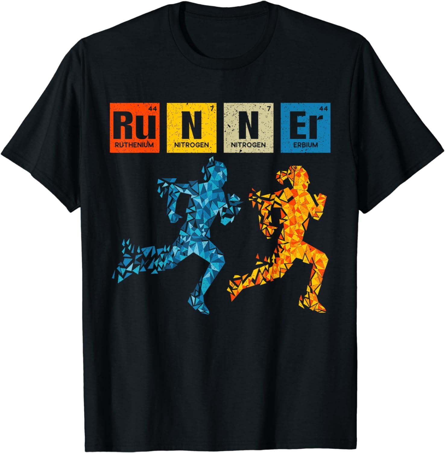 Runner Periodic Table Marathon Runner Athlete Running T-Shirt - Walmart.com