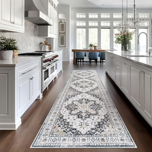 Runner Rug 2x8, Washable Hallway Runner Rugs, Non-Slip Low-Pile Soft ...