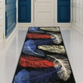 Runner Rug for Hallway Feather Multi Color 26 Inch or 31 Inch Wide by ...