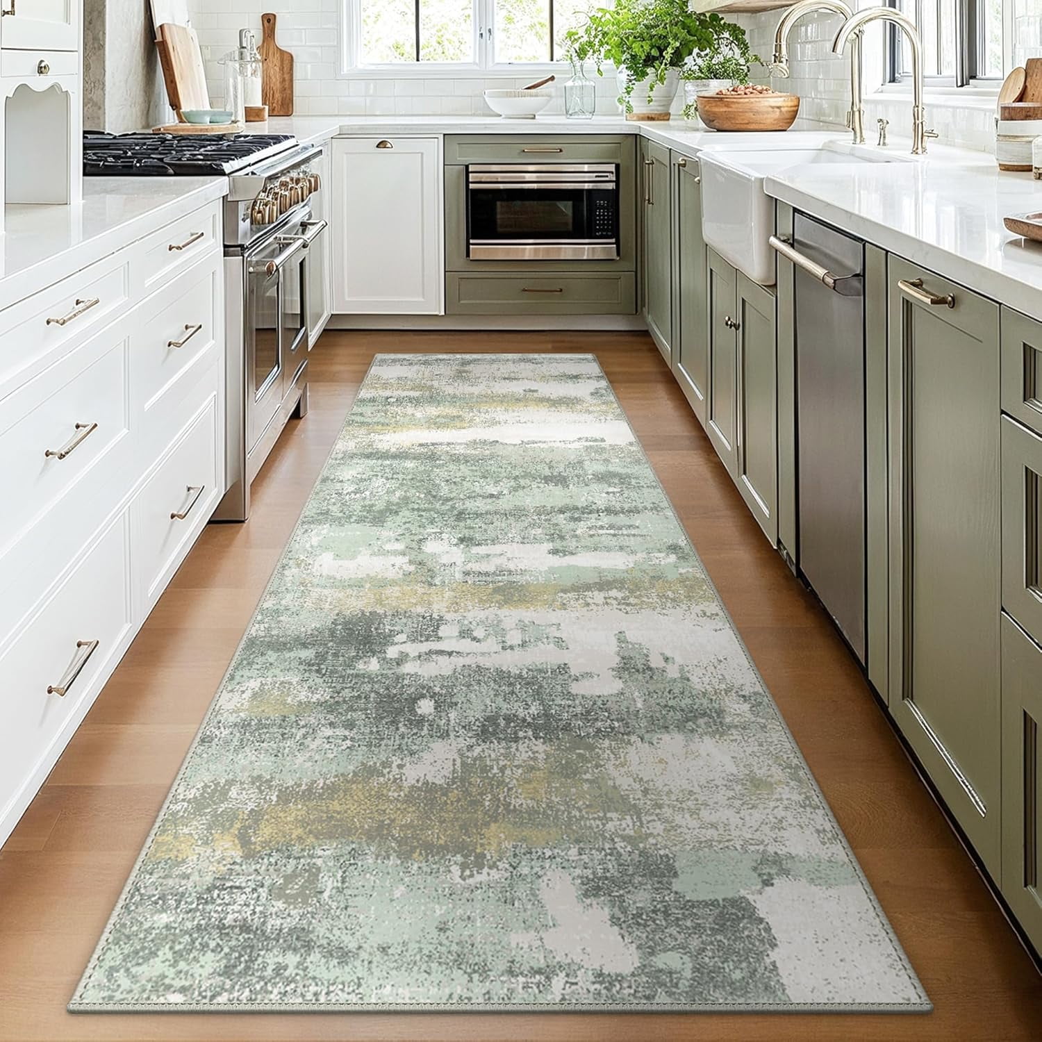 Runner Rug for Hallway Kitchen, 2'6"x8' Machine Washable Runners Rug ...