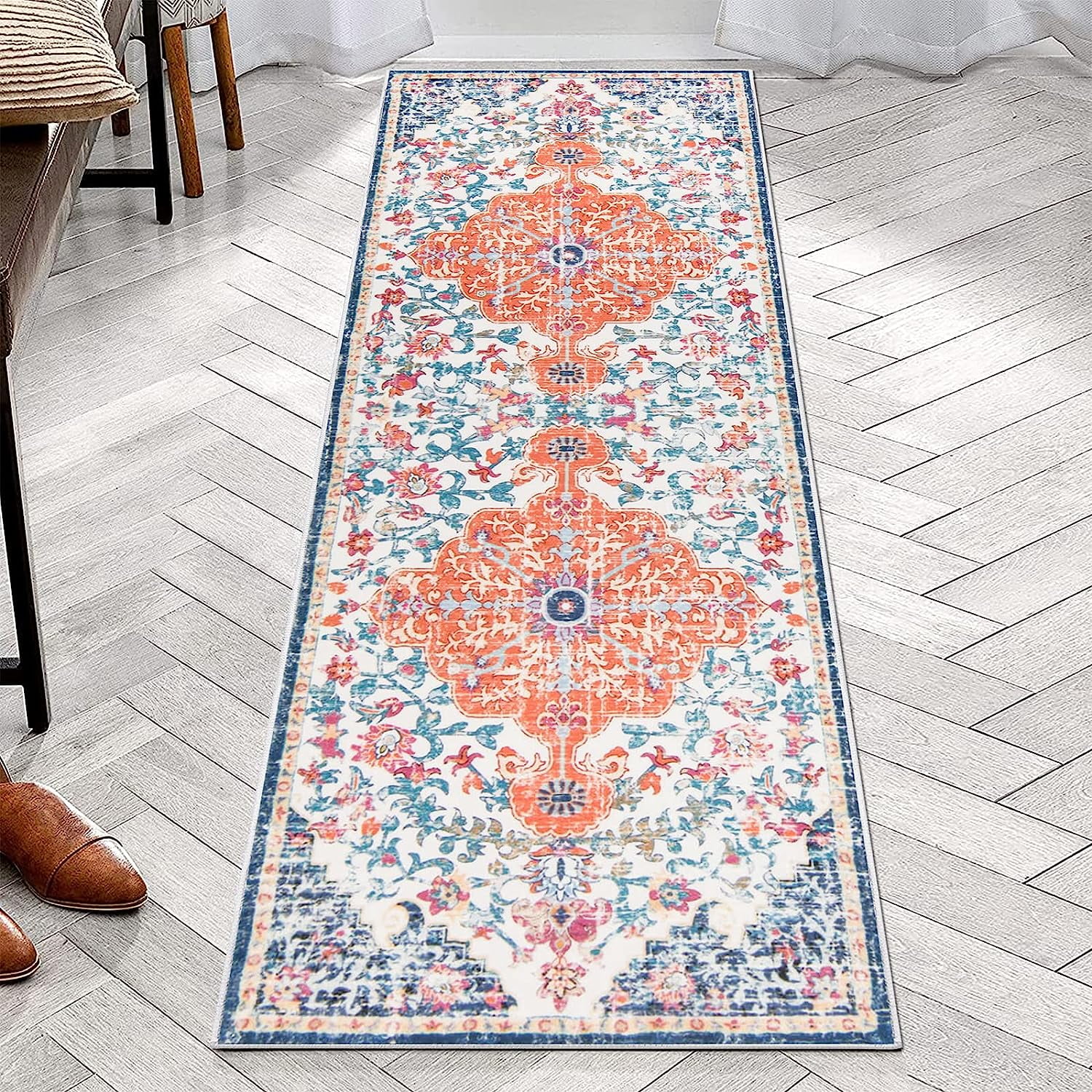 Runner Rug for Hallway, Yamaziot Washable Fall Rug for Floor with ...
