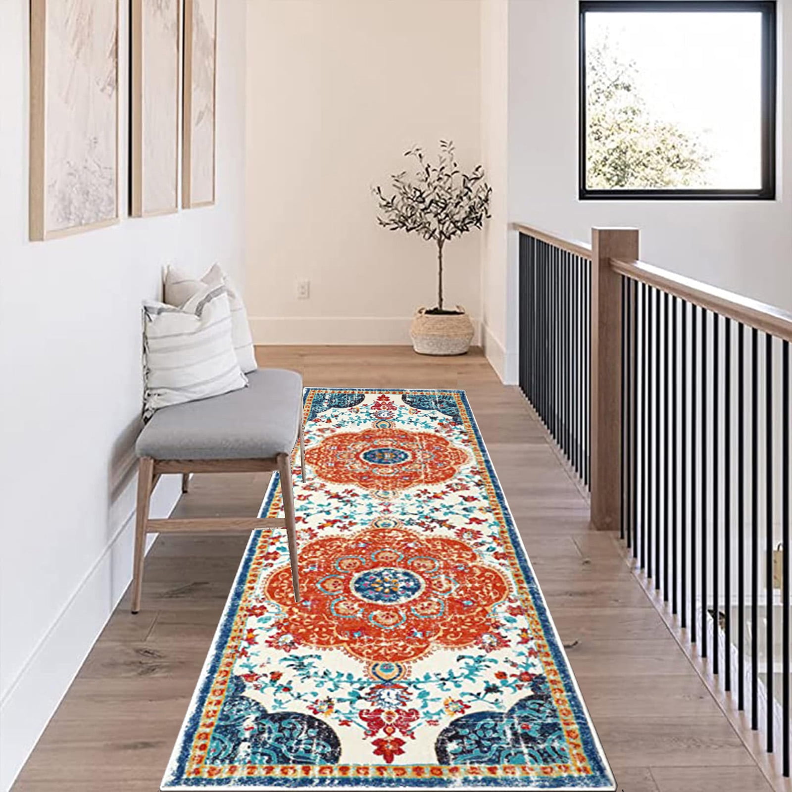 Runner Rug for Hallway, Yamaziot Washable Fall Rug for Floor with ...