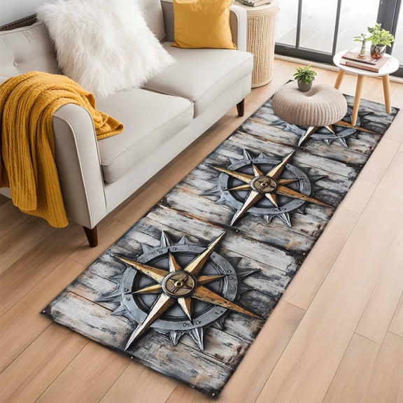 Nautical Compass Rug
