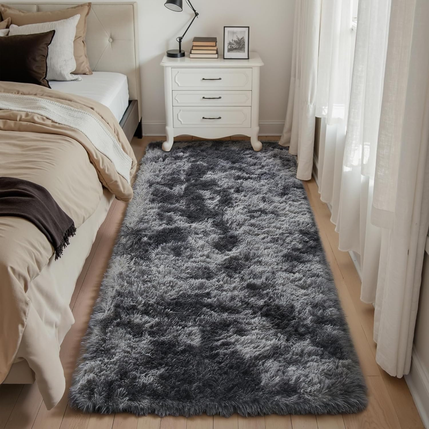 Runner Rugs 2x6 for Bedroom, Super Soft Shag Rug Washable Indoor Fluffy ...