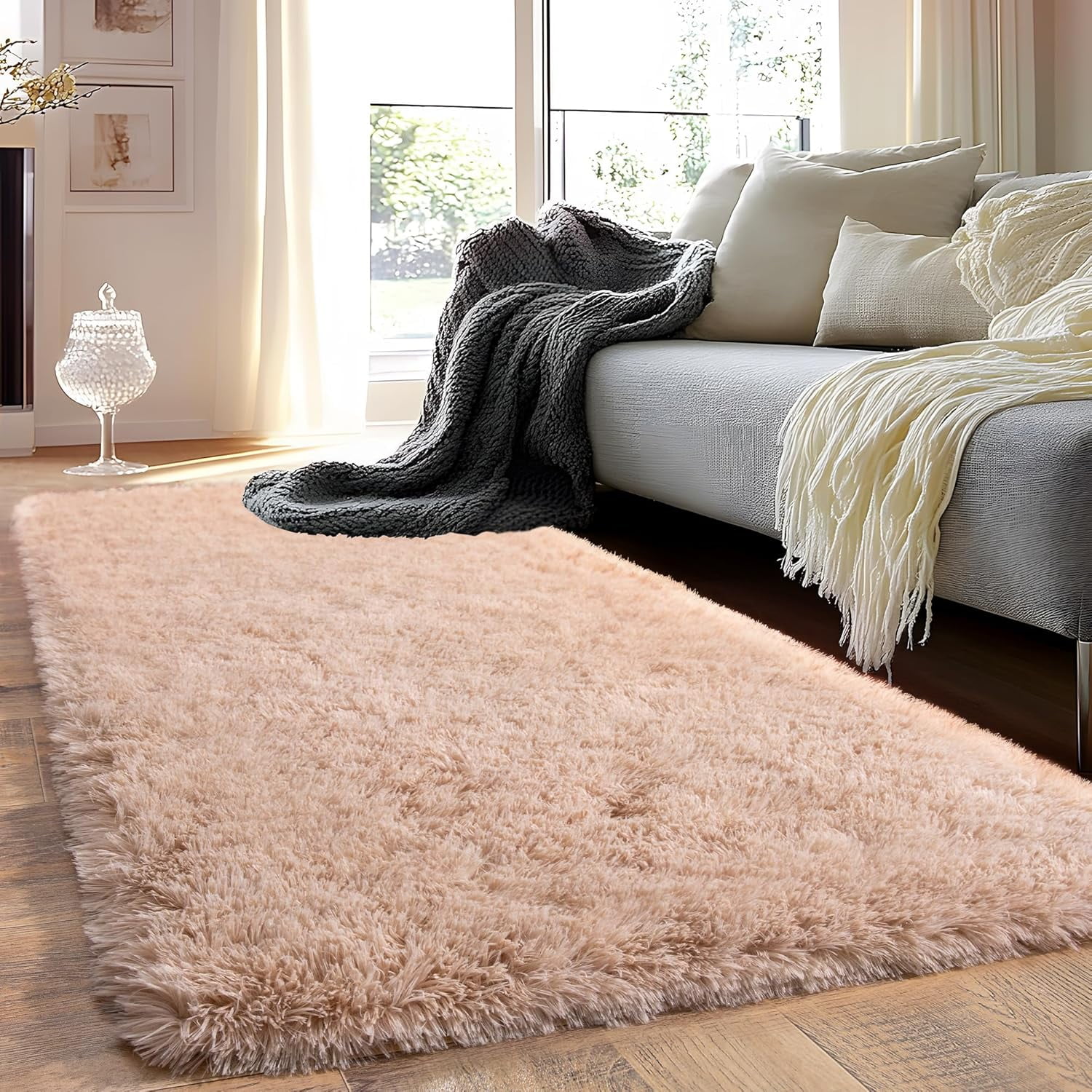 Runner Rugs for Bedroom 2x6 Rug Runners for Hallways Non Slip Soft Shag ...