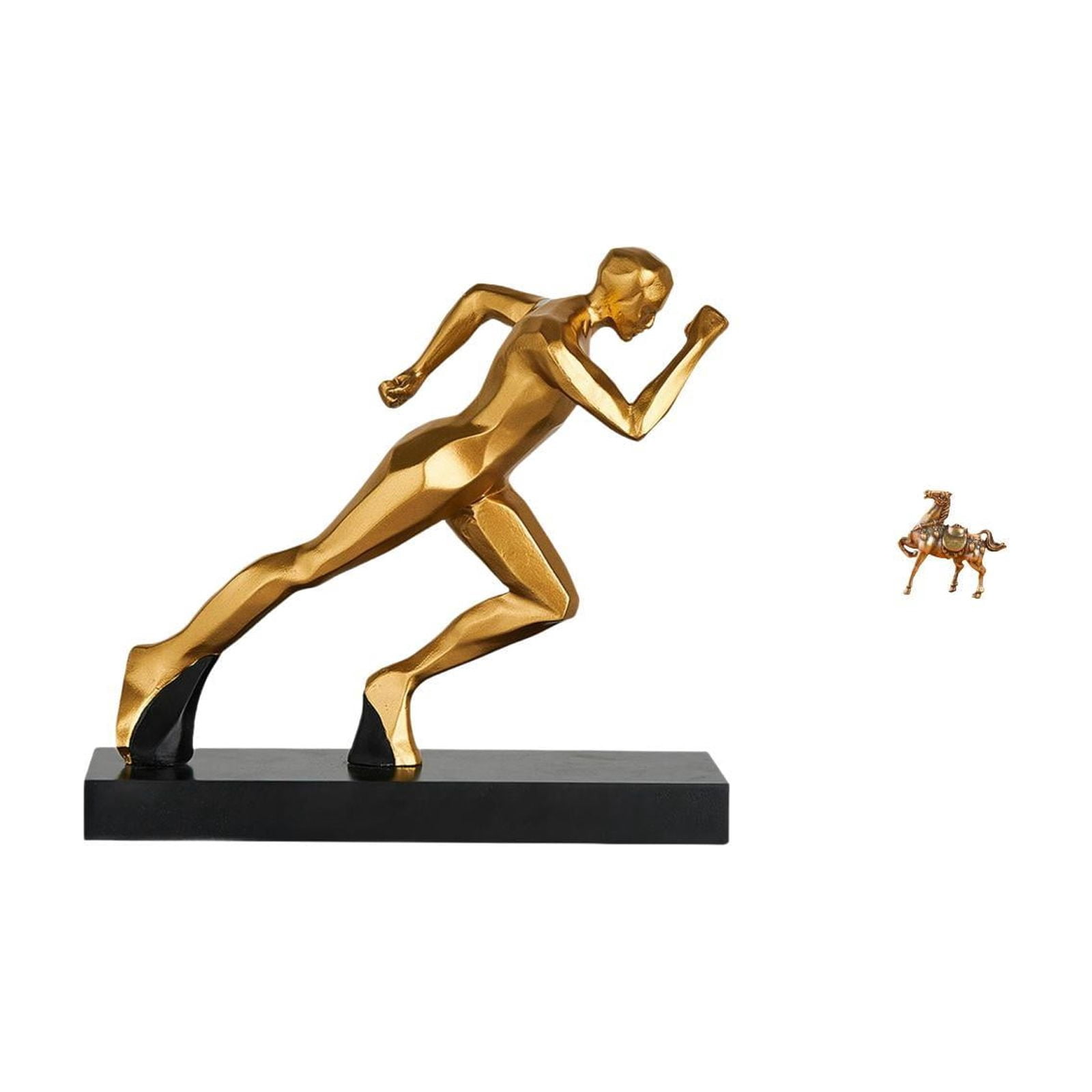 Runner Statue Horse Figurine Abstract Art Sculpture Resin Material for ...