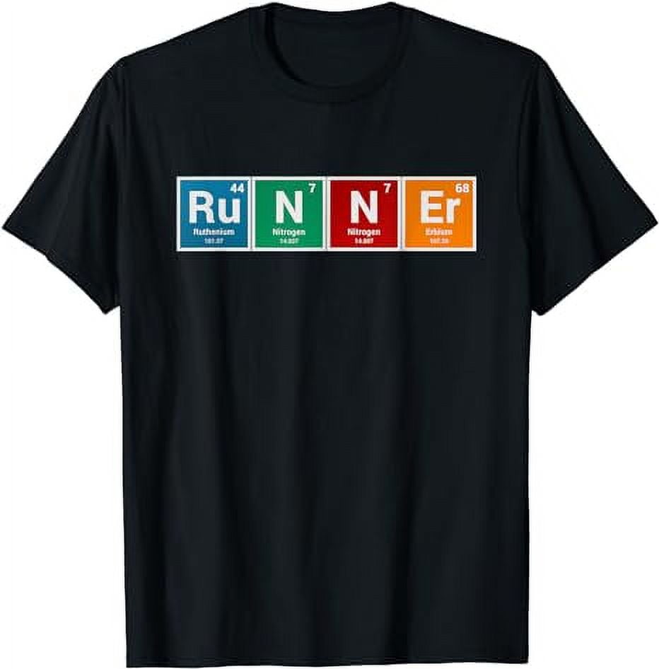 Runners Shirt Periodic Table "Runner" Men & Women Tee Gifts T-Shirt ...