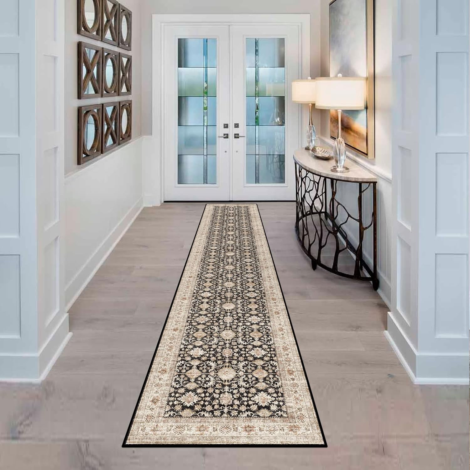 Runners for Hallways Soft Kitchen Rug Non Slip Rug Runner with Rubber ...