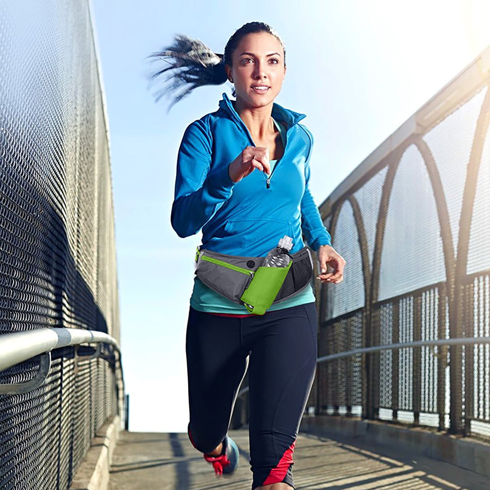 Running Belt Hydration Waist Pack with Water Bottle Holder for Men ...