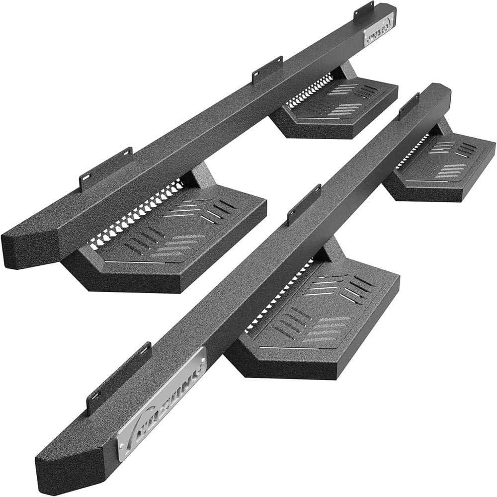 Running Boards 450LB Side Steps Non-Slip Design Black Powder Coating ...