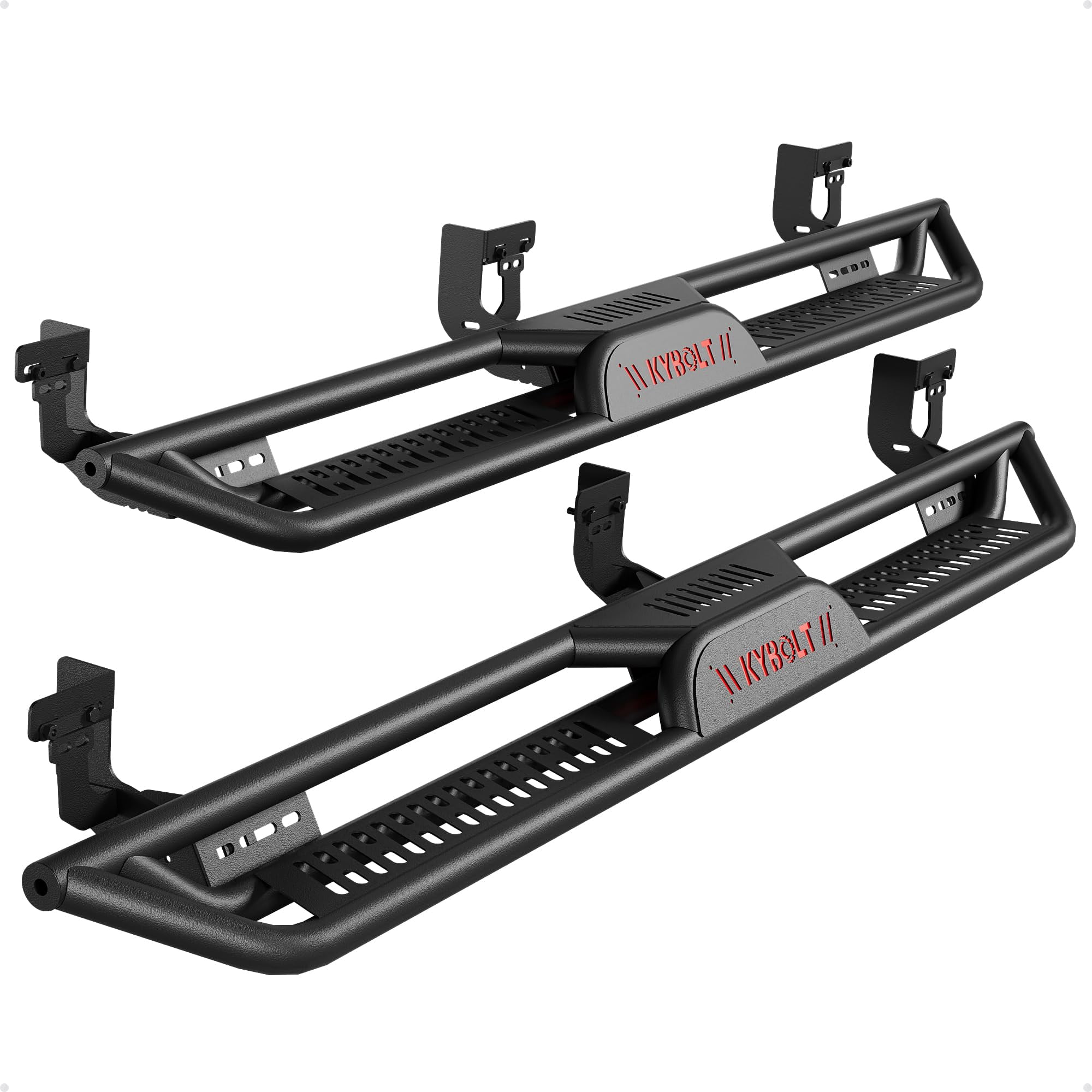 Running Boards 6.5 Inches with Two Stairs Design Compatible with 2009 ...