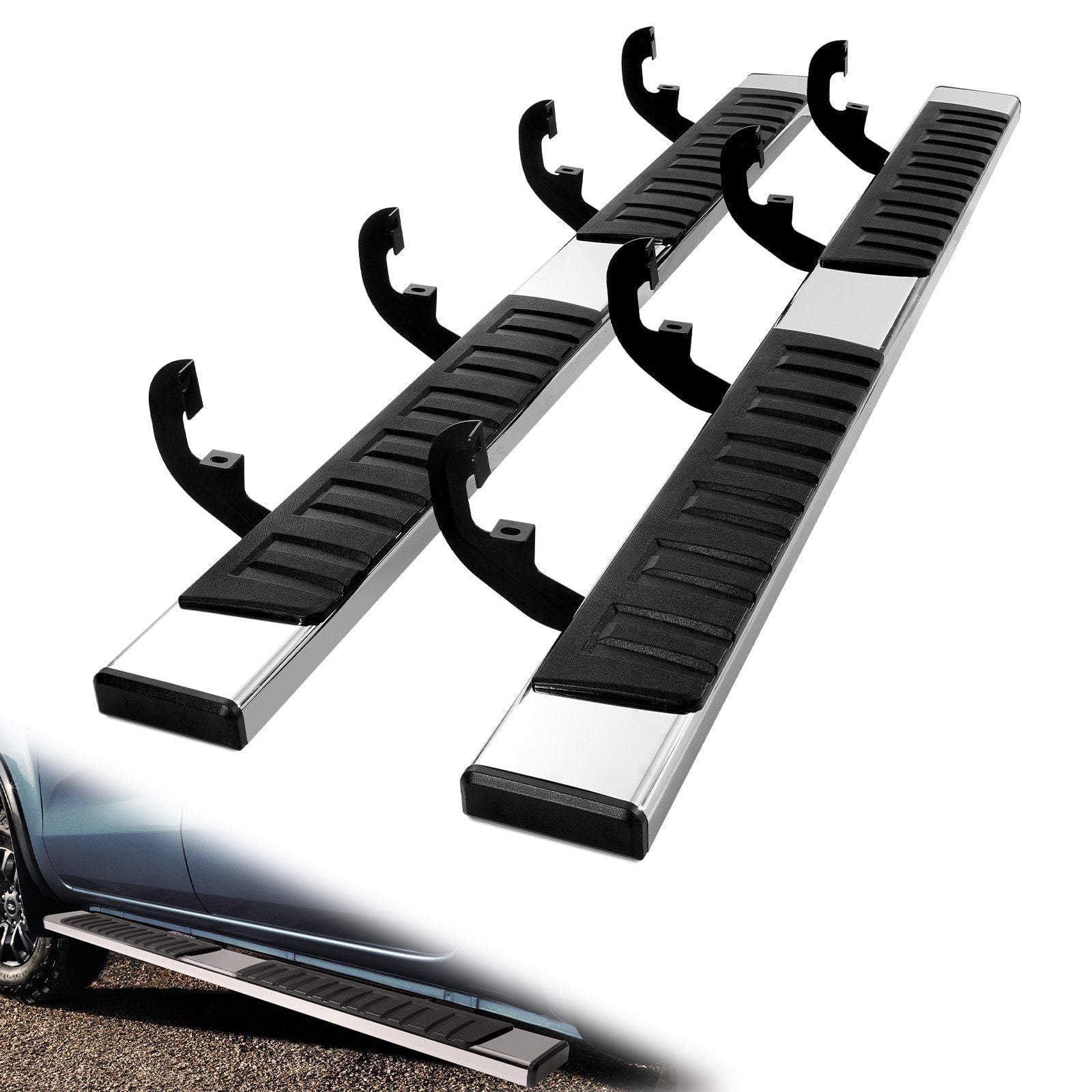 Running Boards, "6" Stainless Steel Side Steps for 2019-2023 Chevy ...