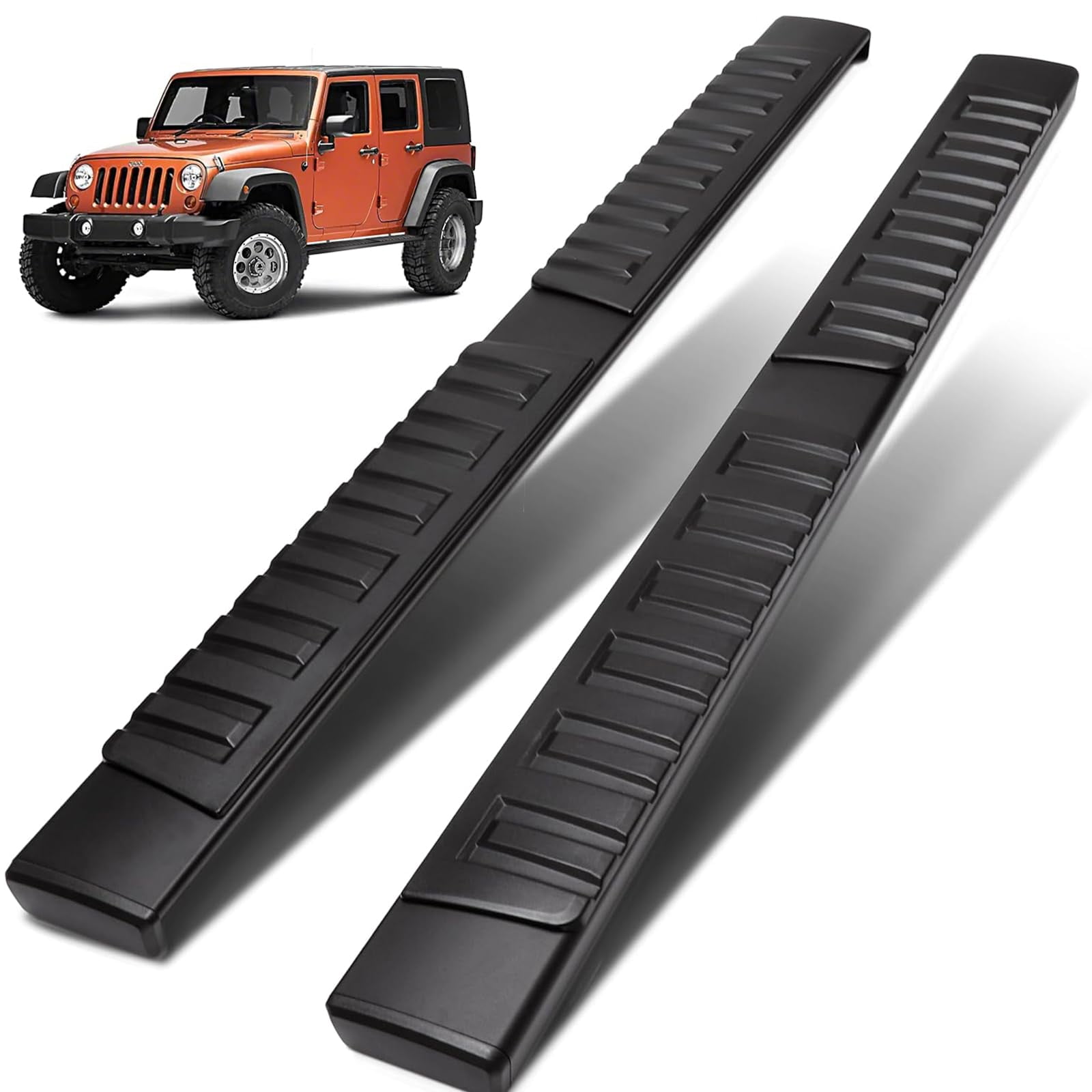 Running Boards Compatible with 2007-2018 Jeep Wrangler Jk 4 Doors ...