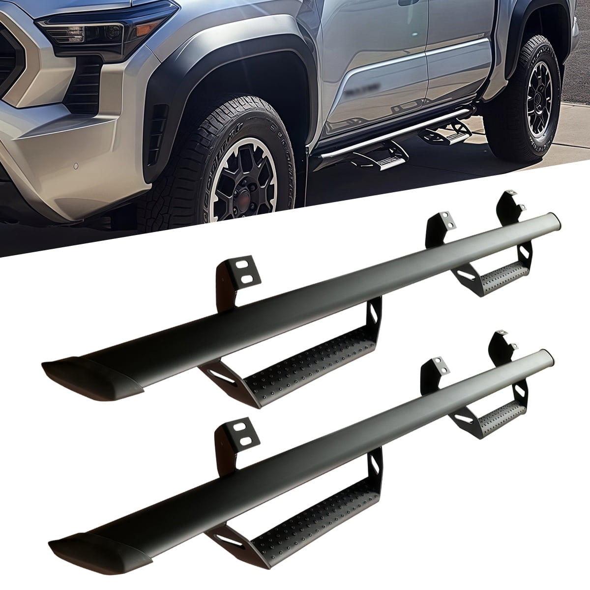 Running Boards Compatible with 2024 2025 Toyota Tacoma Double/Crew Cab ...