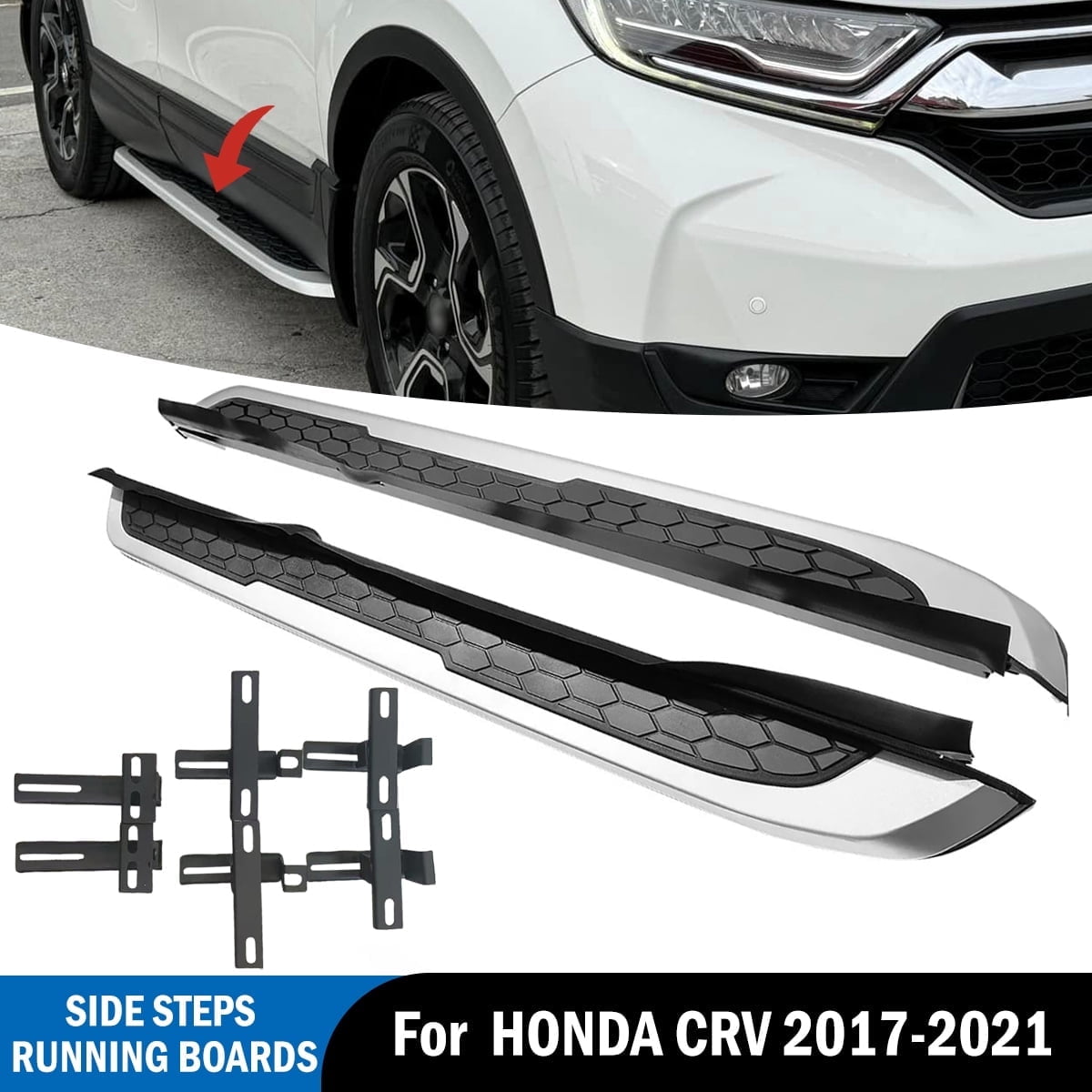 Running Boards Fit for Honda CRV CR-V 2017 2018 2019 2020 2021 2022 ...