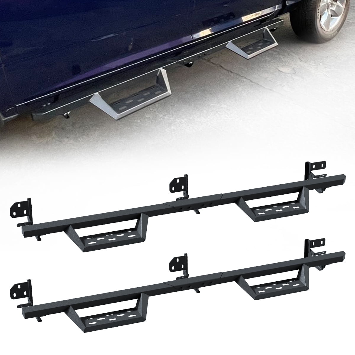 Running Boards Side Steps Bars Compatible with 2009-2018 Dodge Ram 1500 ...