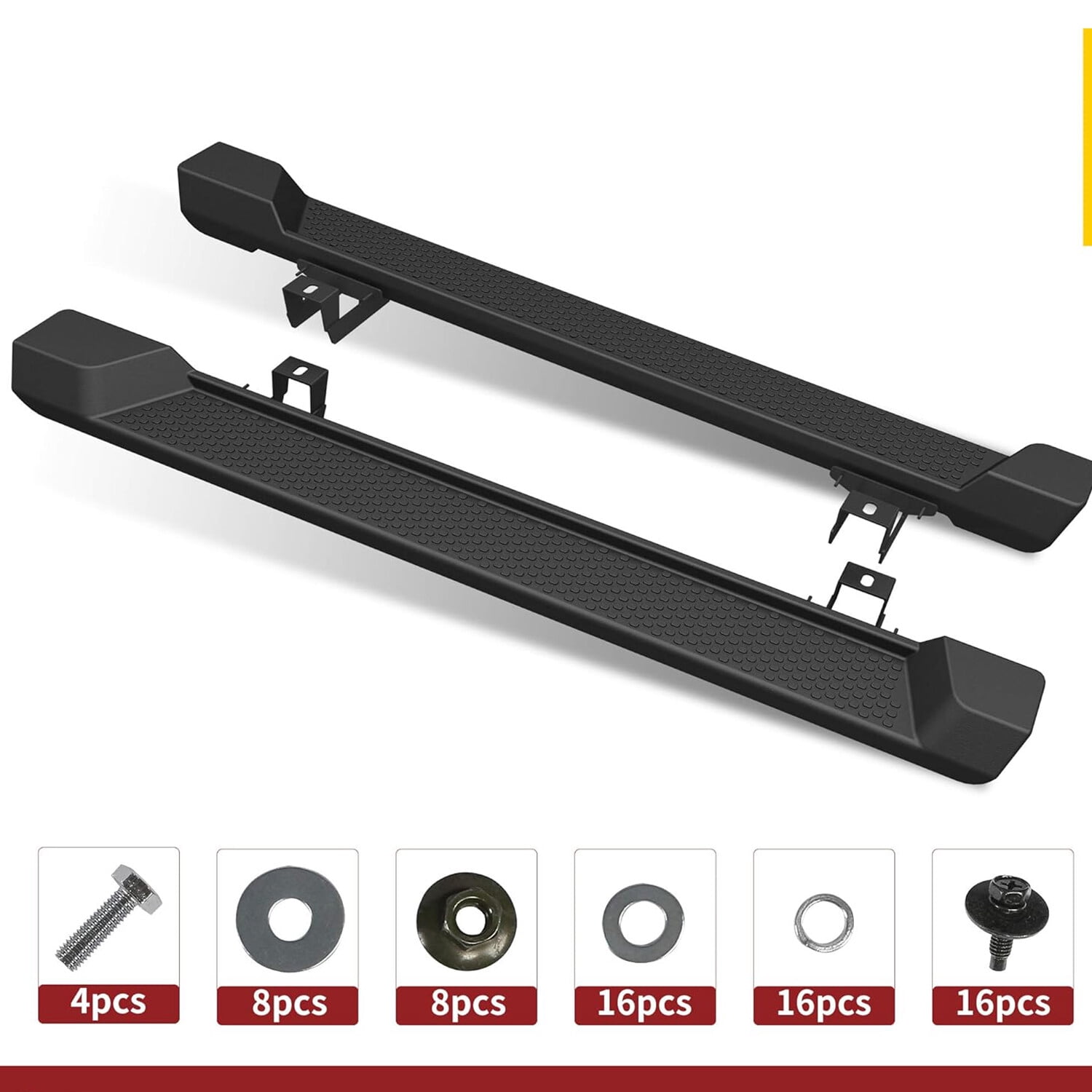 Running Boards for 2018-2024 Jeep Wrangler JL 2 Door 6" ABS Side Step ...
