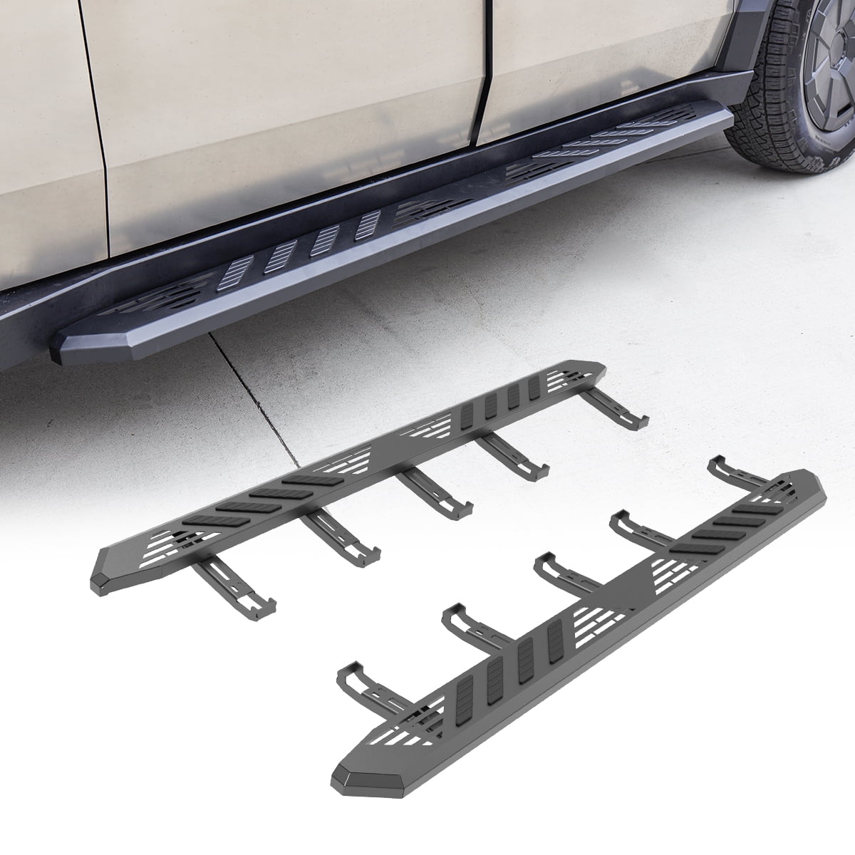 Running Boards for 2024 2025 Tesla Cybertruck,Heavy Duty Steel Side ...