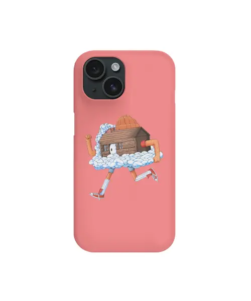 Running Cabin Legs Fantasy Art Phone Case for iPhone 16 15 14 13 12 11 ...