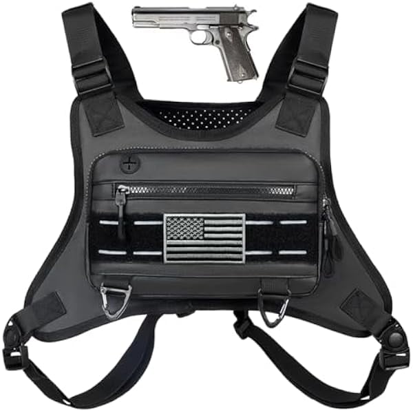 Running Chest Pack - Water-Resistant Running Vest Light Weight Mens ...