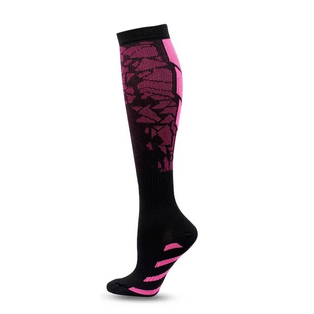 Running Compression Stockings Men Women Marathon Sports Socks Hiking ...