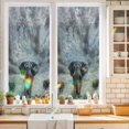 Running Elephant Window Privacy Film Animal Cool Static Cling Stained ...