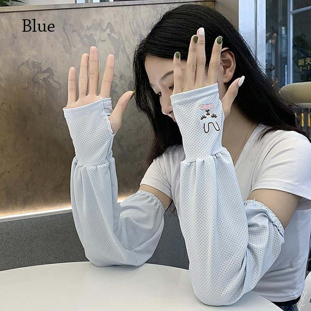 Running Fishing Anti-UV Cute Rabbit Arm Sleeves Arm Covers Elbow Cover ...