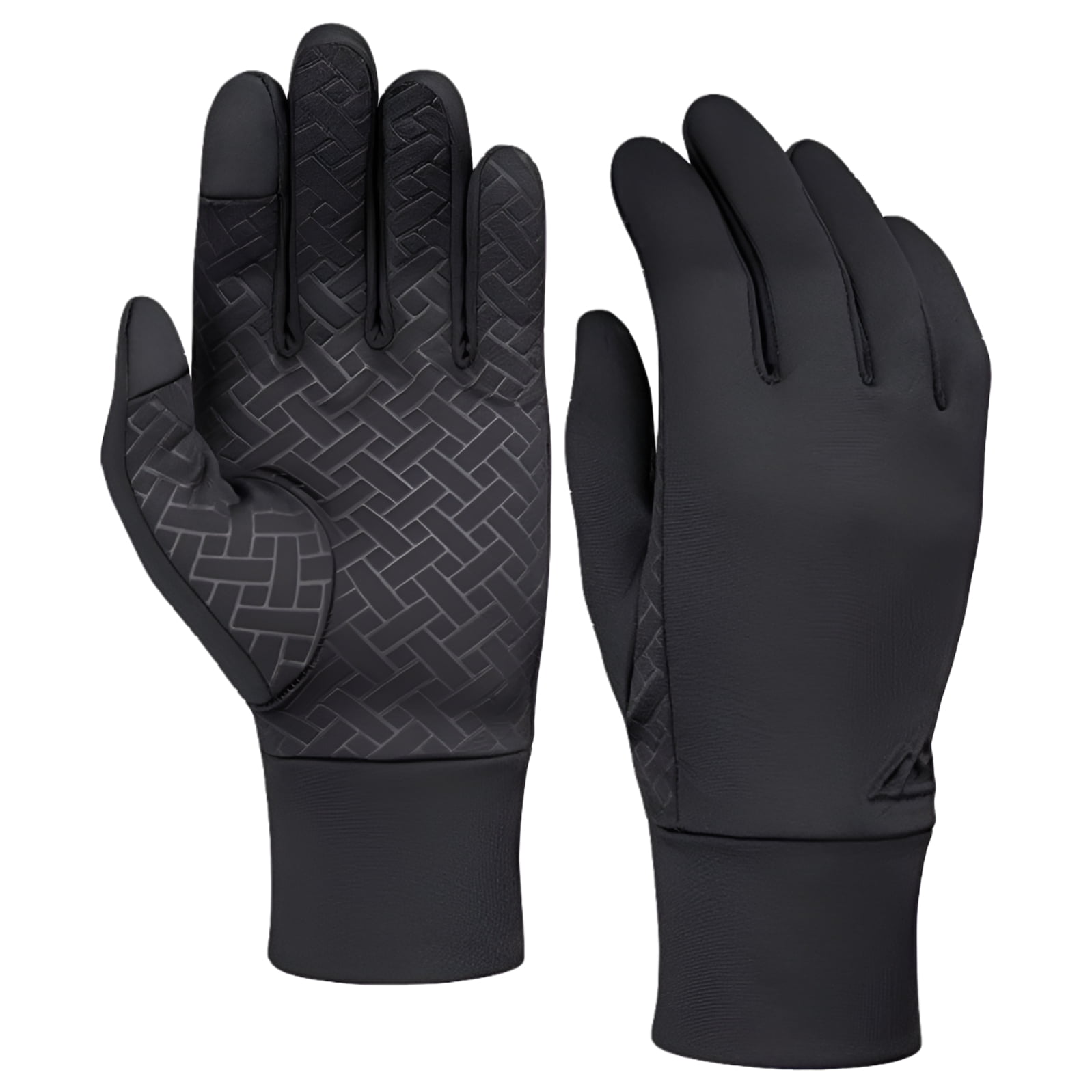 Evergreen Running Gloves Touch Screen Black Winter Glove Liners for Men and Women - Walmart.com