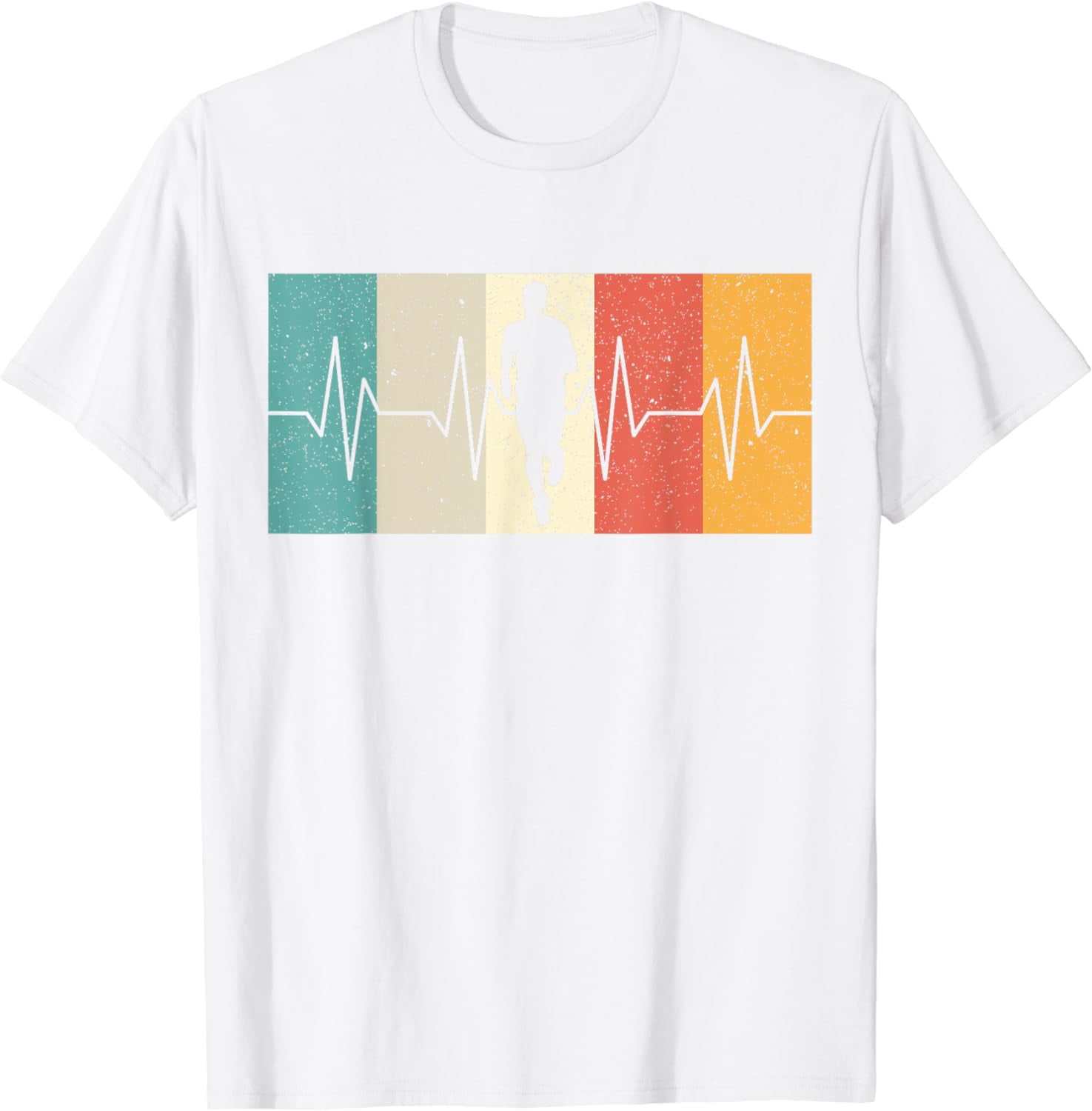 Running Heartbeat Repeat Marathon Runner Athlete Run T-Shirt - Walmart.com