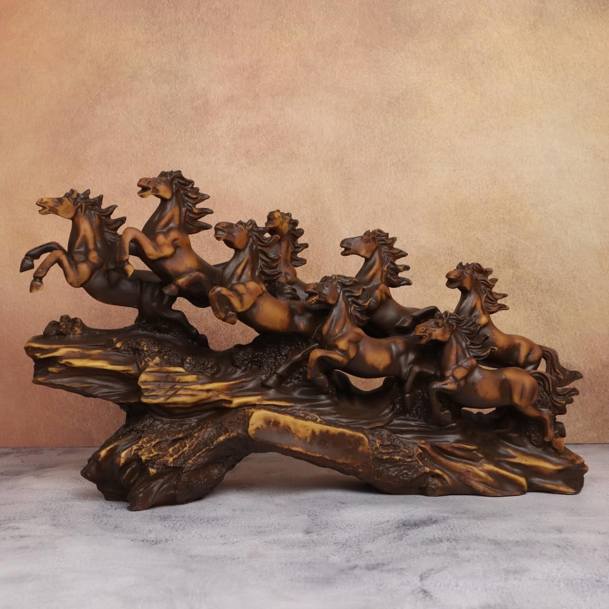 Running Horse Resin Statue Eight Victory Horses|Vastu Or Feng Shui ...