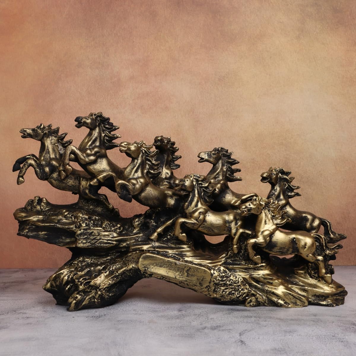 Running Horse Resin Statue Eight Victory Horses|Vastu Or Feng Shui ...