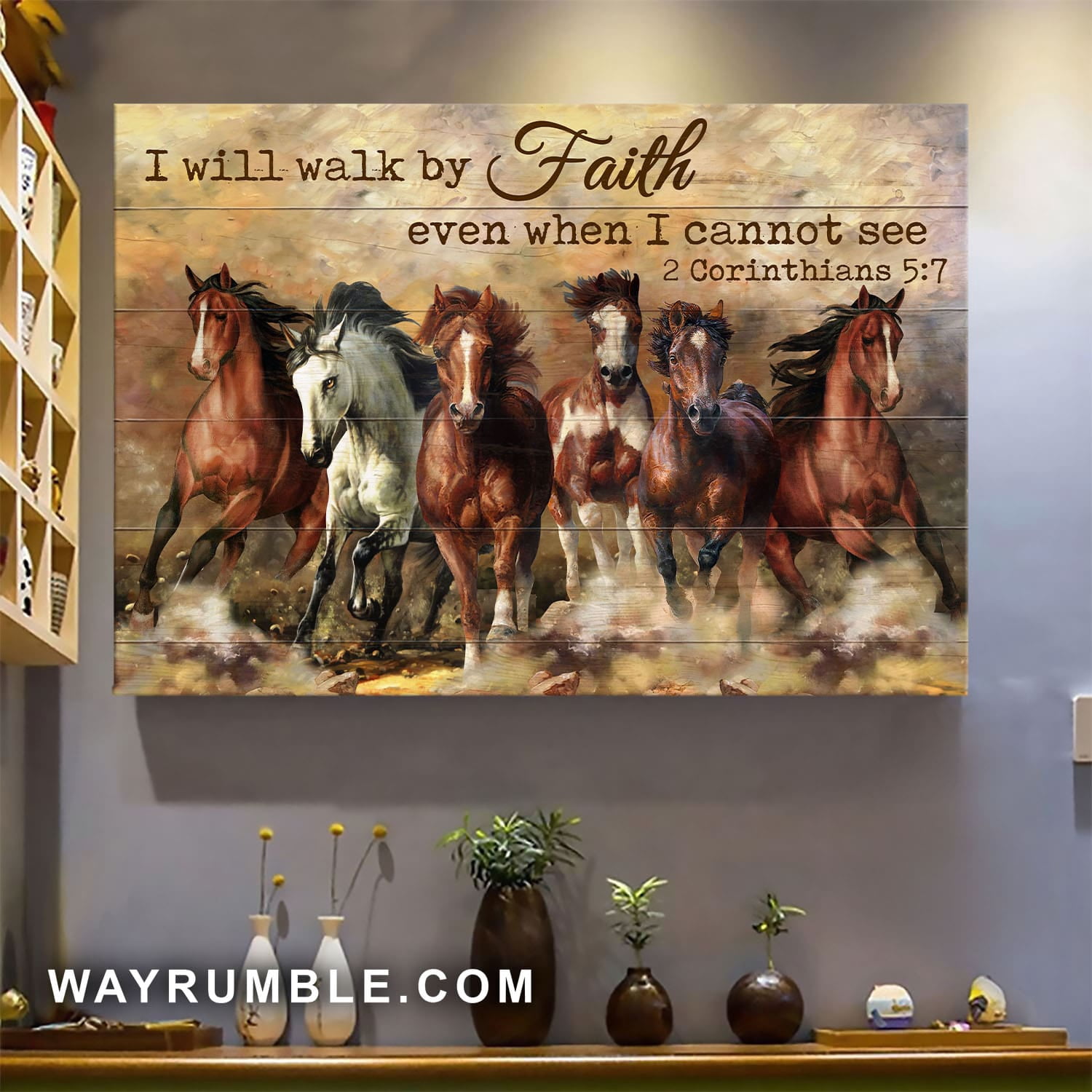 Running Horses I Will Walk By Faith Even When I Cannot See - Jesus ...