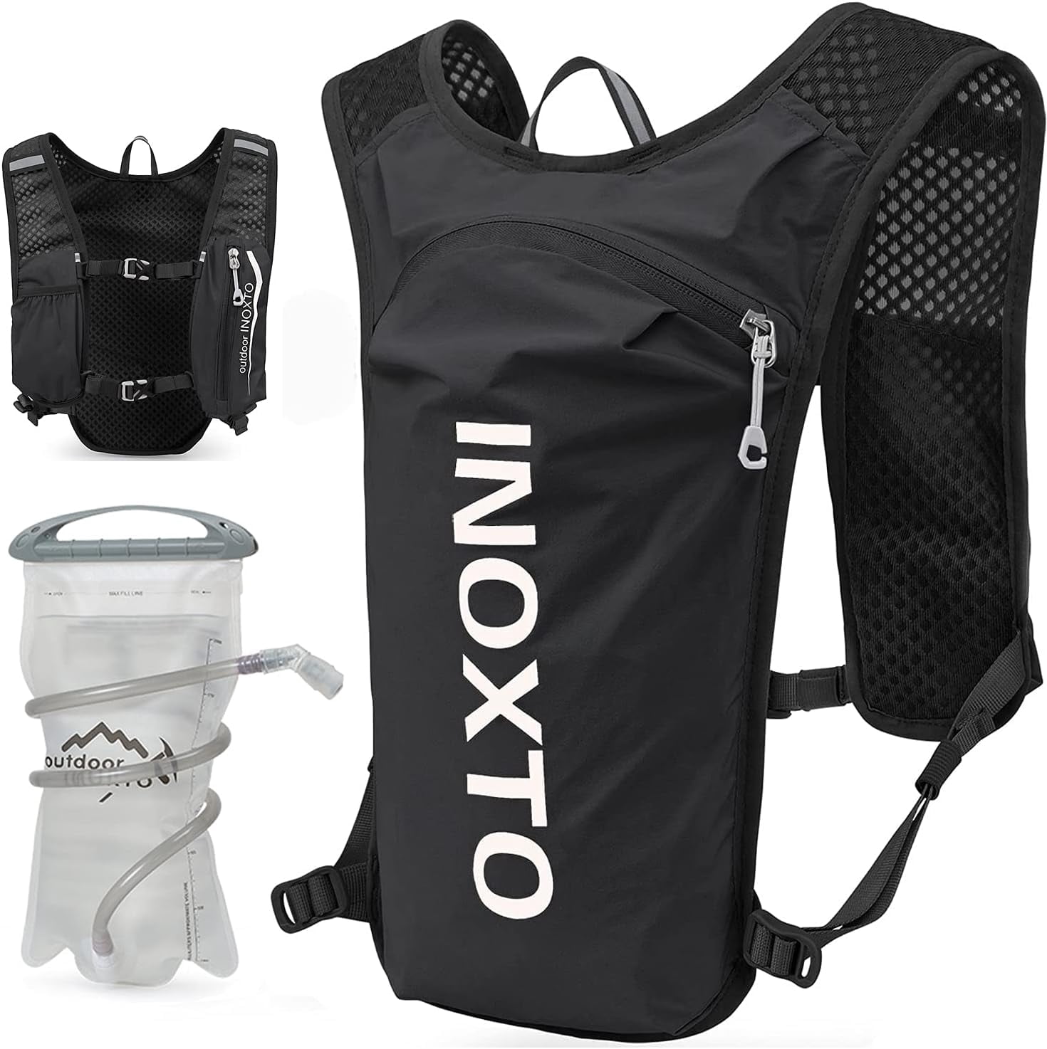 Running Hydration Vest Backpack,Lightweight Insulated Pack with 1.5L ...