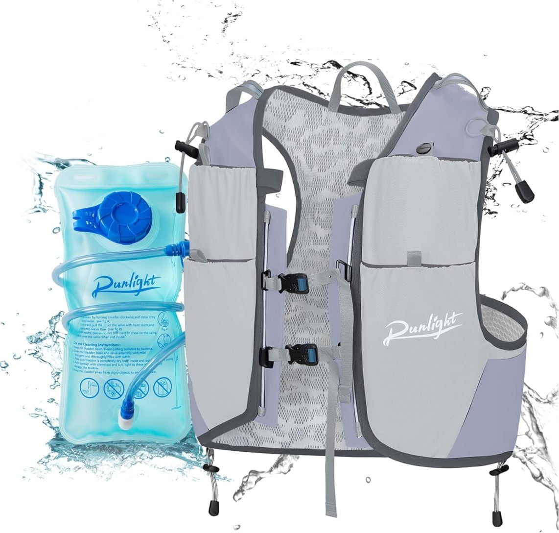 Running Hydration Vest Lightweight Hydration Backpack with 1.5L Water ...