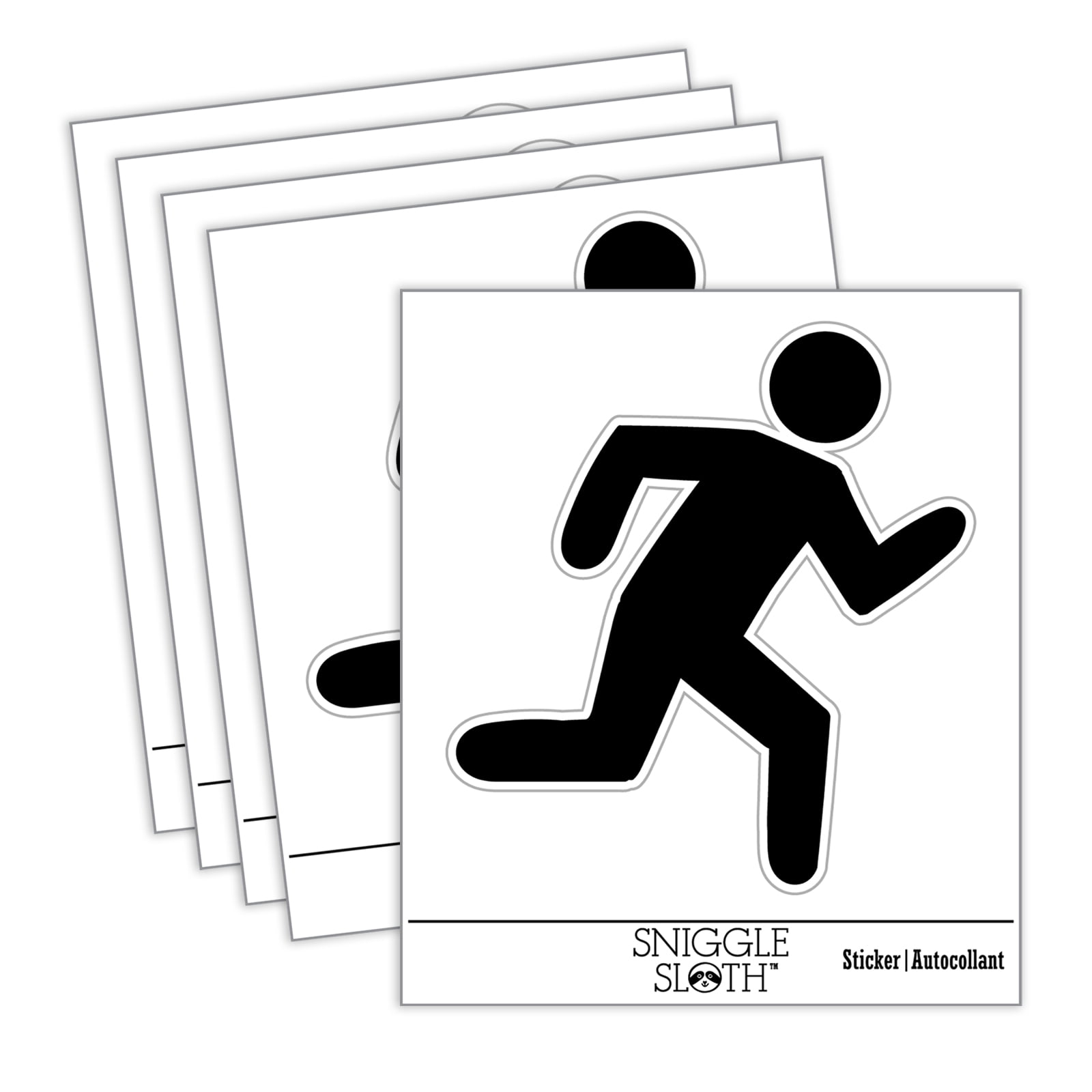 Running Icon Marathon Runner Car Window Bumper Water Bottle Phone ...