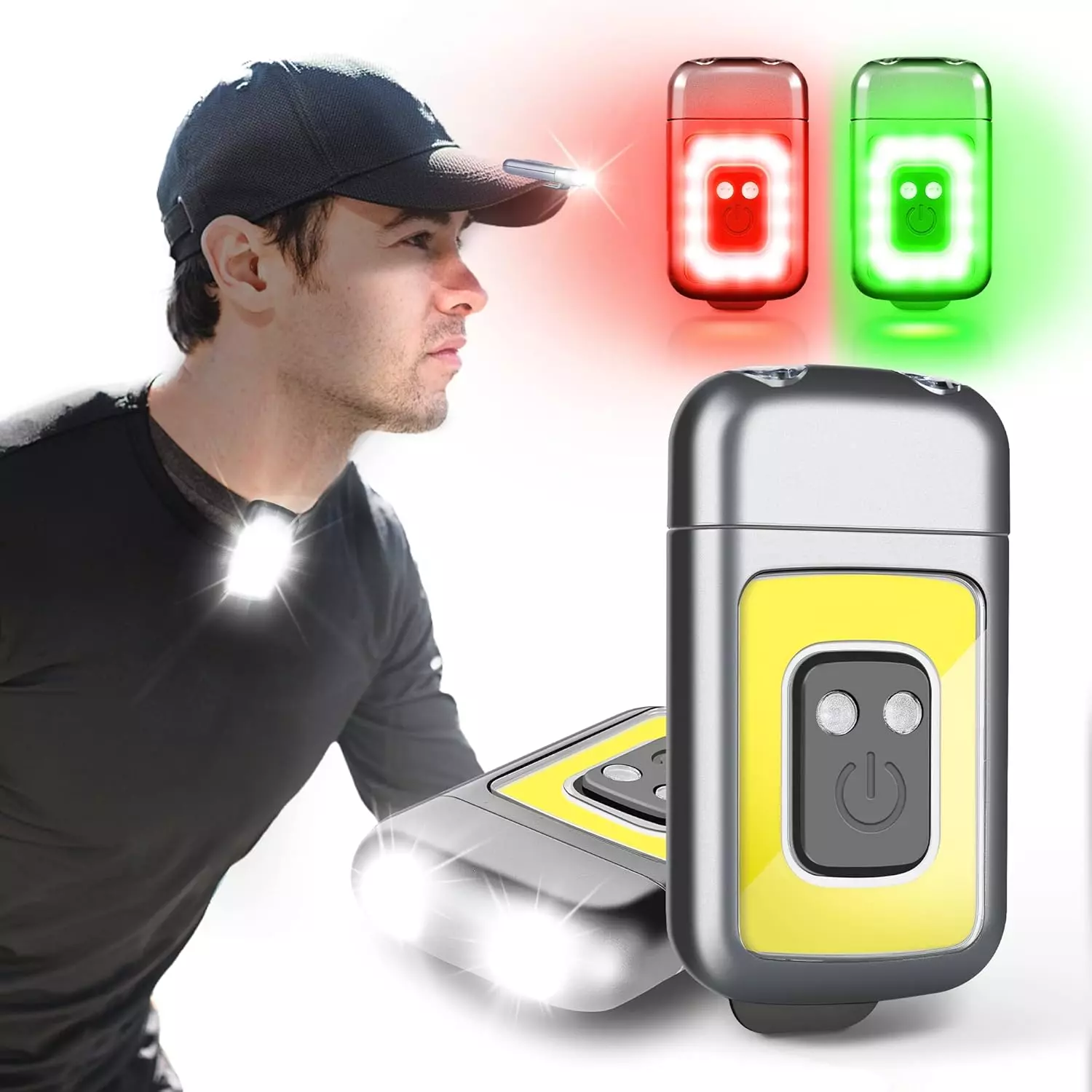 Running Light, 2Pack Clip on Running Lights for Runners at Night 5 ...