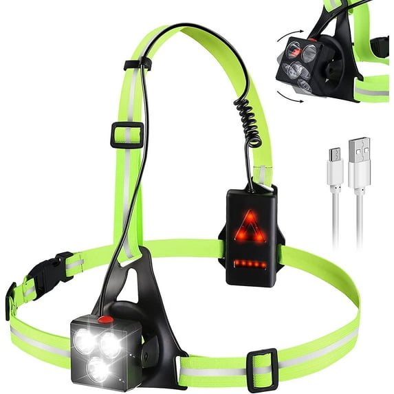 Running Light - Chest Light For Running, Usb Rechargeable Led Chest ...